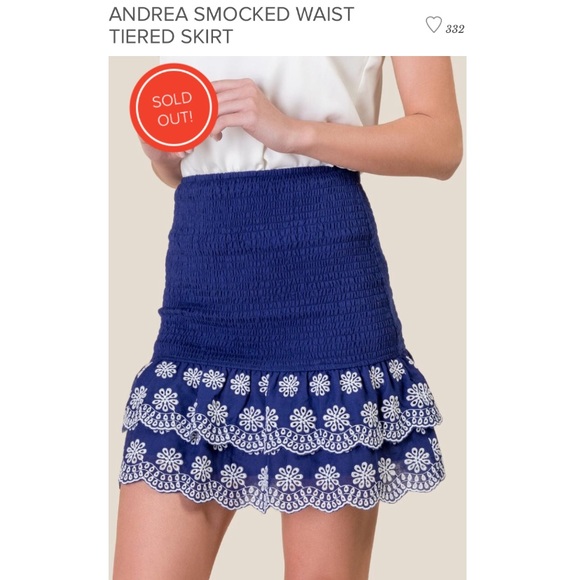 Francesca's Collections | Skirts | Francesca Smocked Skirt | Poshmark